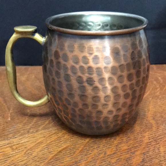Unbranded | Dining | Copper Mule Cup Brass Handle Initial B | Poshmark